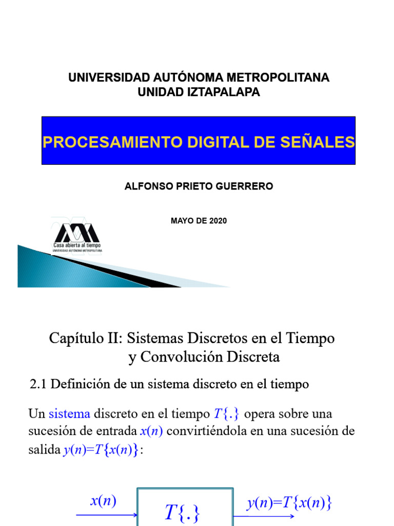 Clase3 SistemasDiscretos | PDF | Matemáticas | Análisis matemático