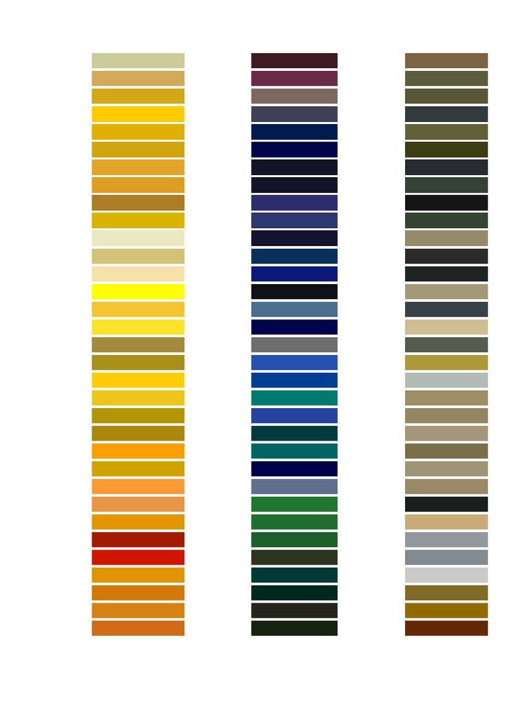Tableau des couleurs RAL | PDF