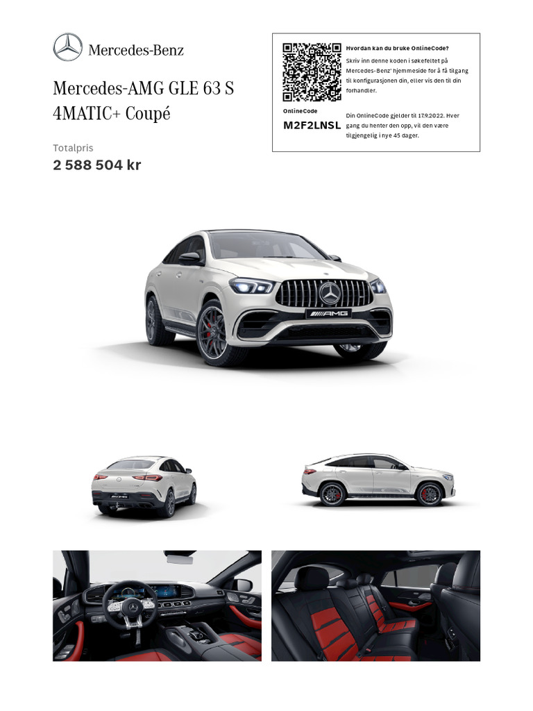 Mercedes-AMG GLE 63 S 4MATIC+ Coupé M2F2LNSL | PDF