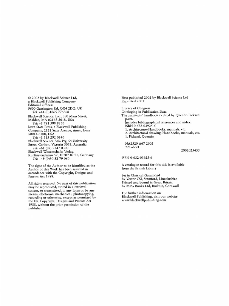 The Architects Handbook-3 | PDF