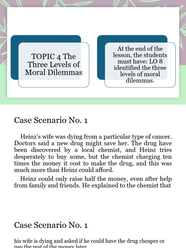 Understanding Three Levels of Moral Dilemmas | PDF | Utilitarianism ...