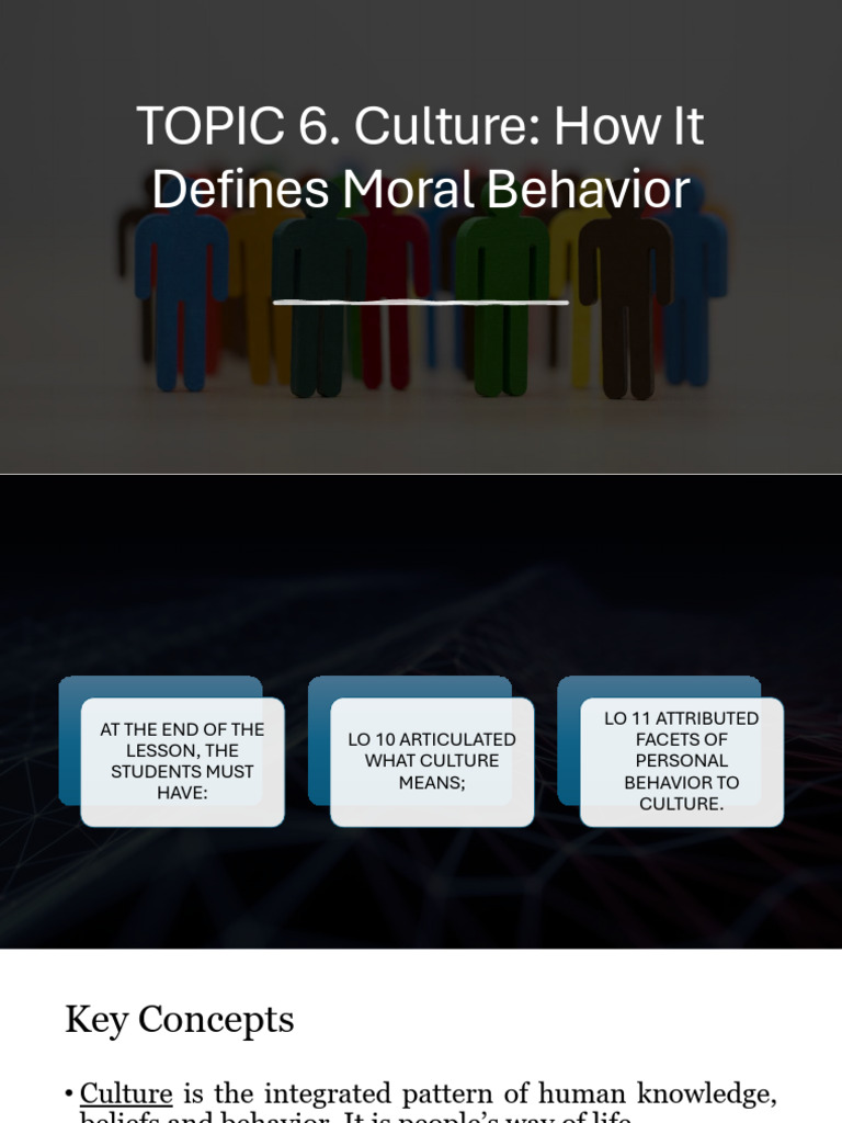 Culture's Impact on Moral Behavior | PDF