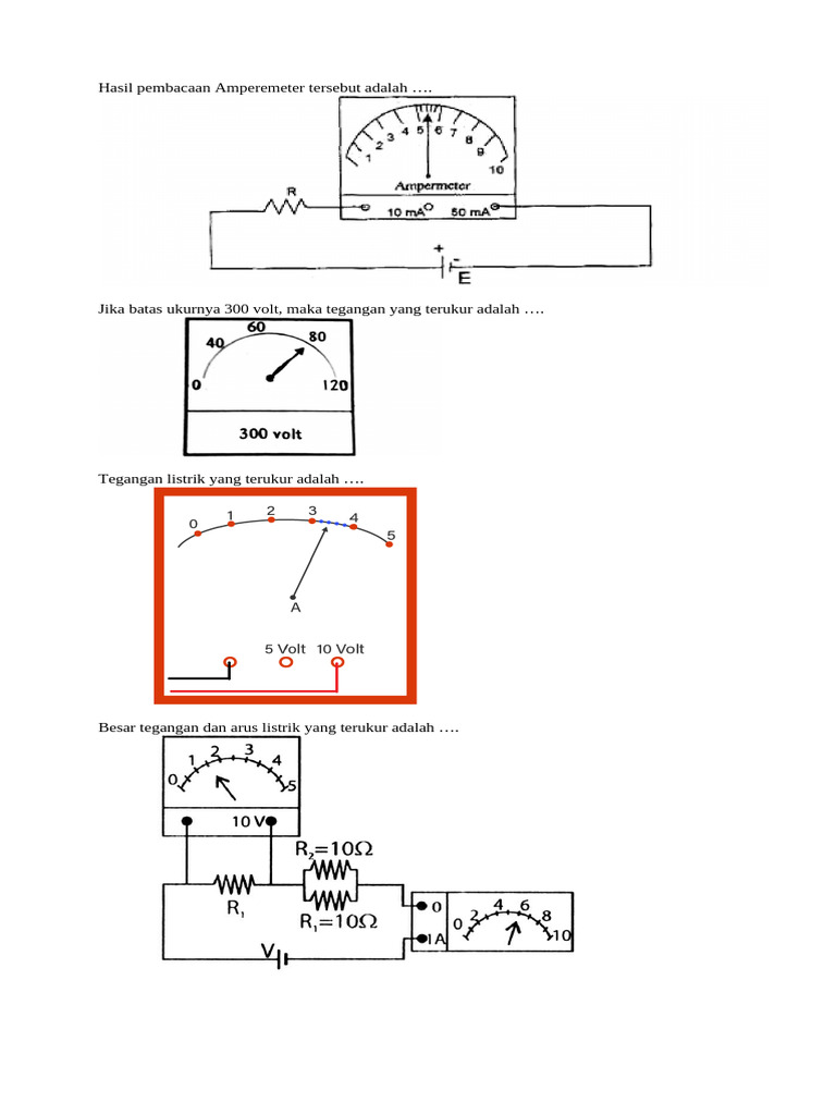 Soal Amperemeter | PDF