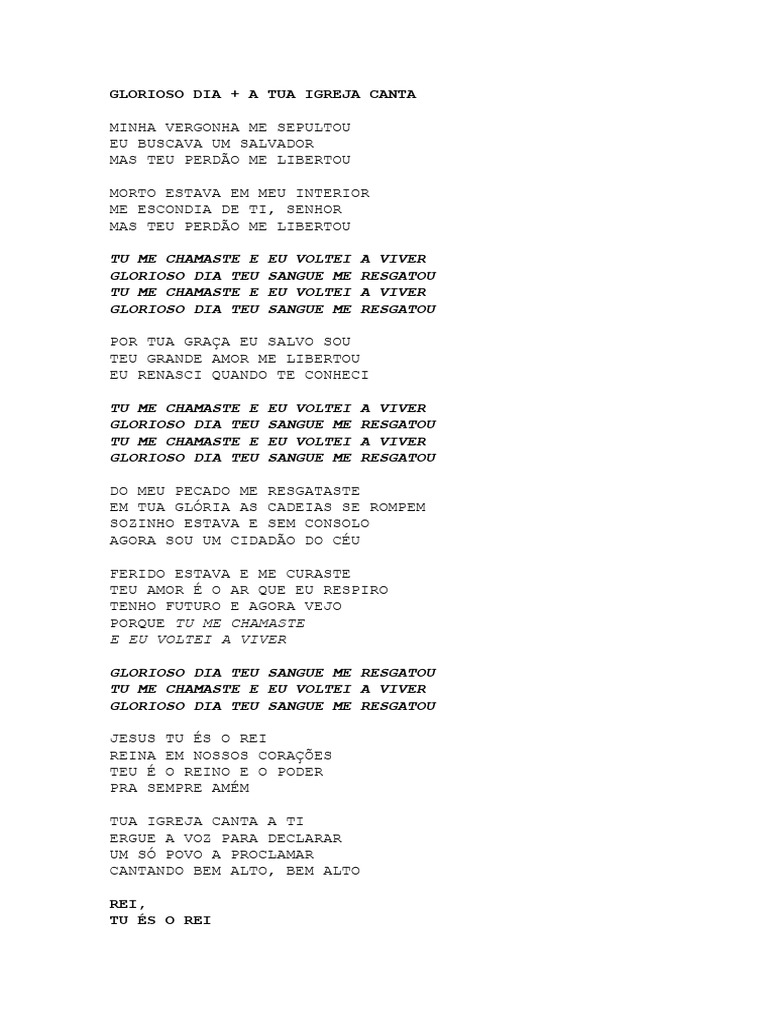 Músicas de Louvor para Coral IURD | PDF | Santo | Jesus