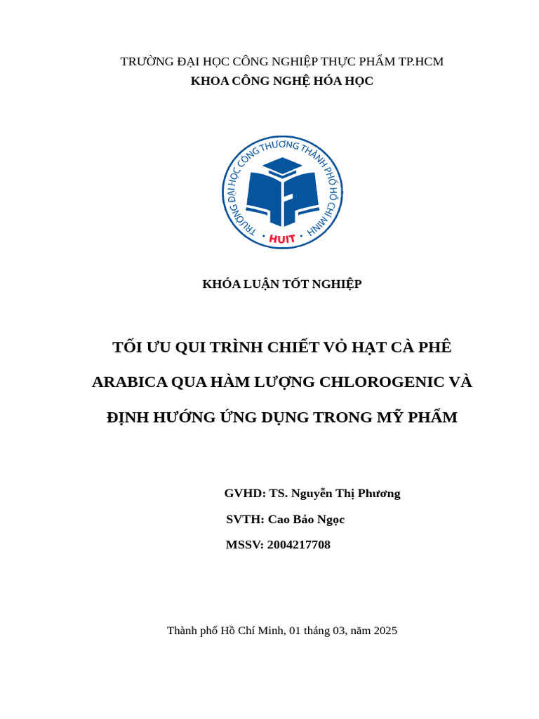 Đề cương KLTN | PDF