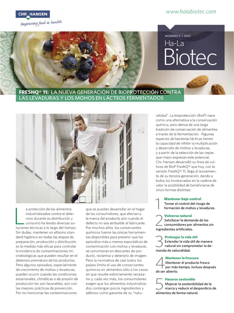 FRESHQ11 CHR Hansen Ha La Biotec 5 Es Final | PDF | Productos lácteos ...