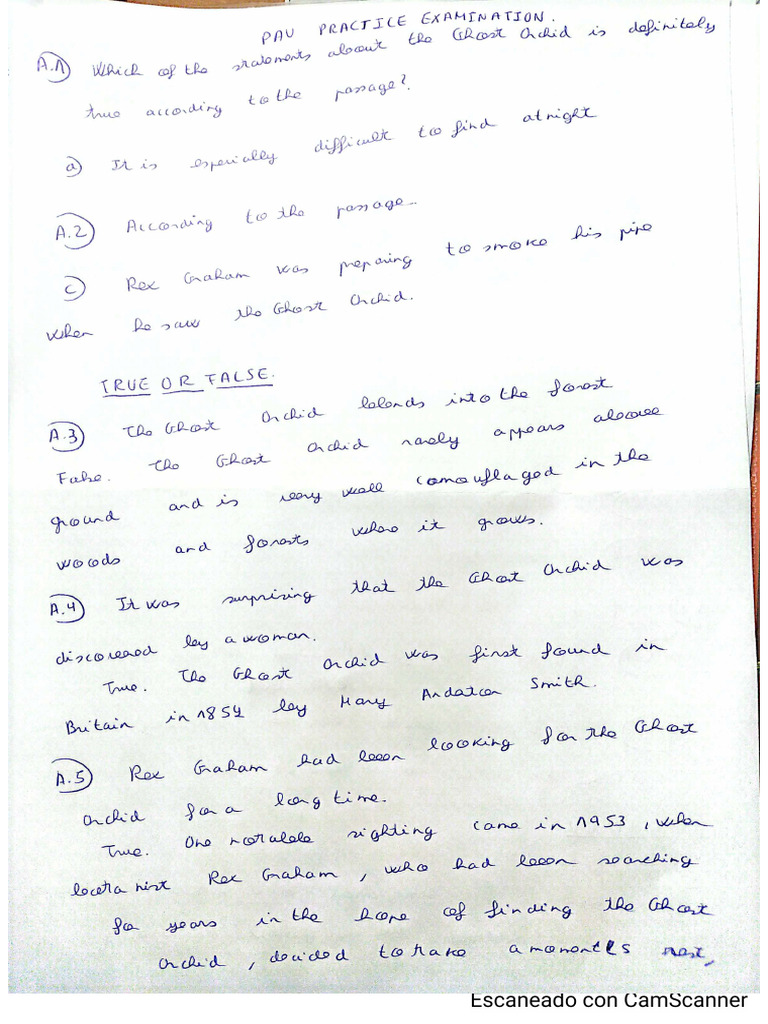 PAU Andalucía Ghost Orchid María Moriana Contreras | PDF