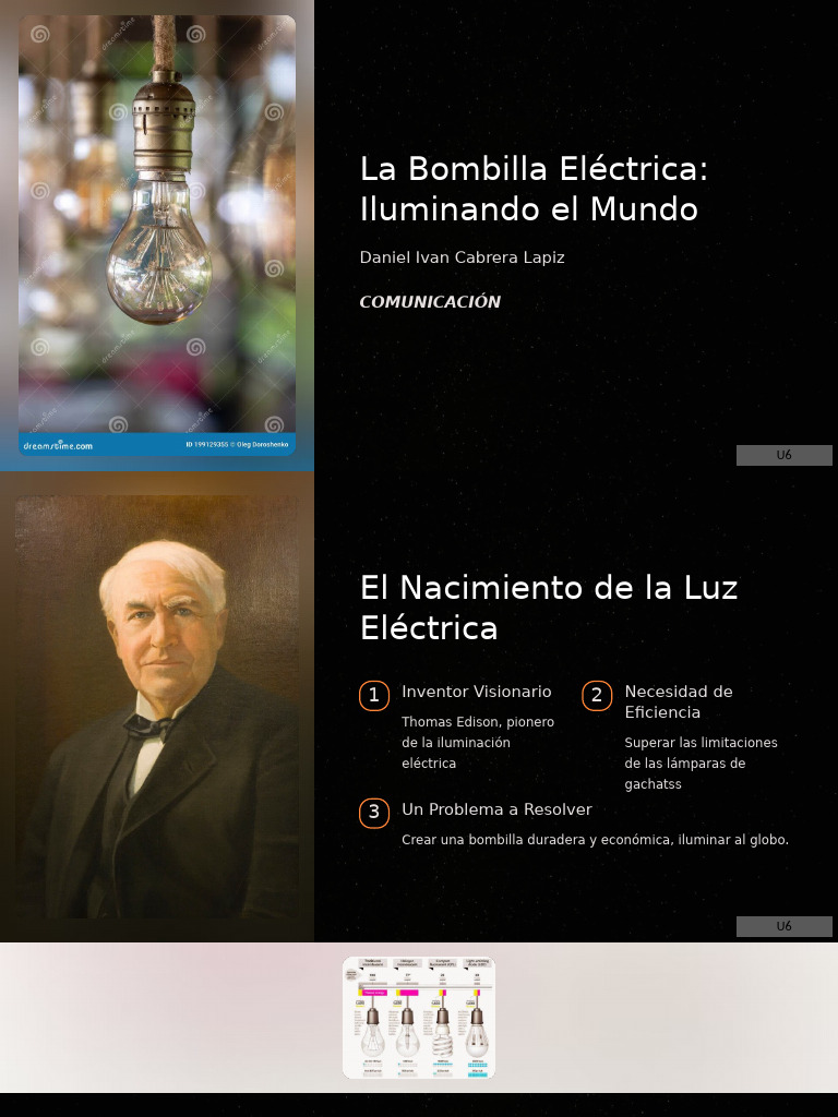 Historia y evolución de la bombilla eléctrica | PDF | Bombilla ...