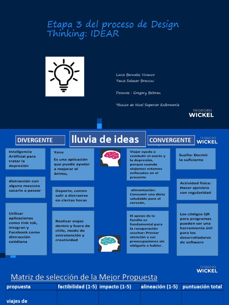 Etapa 3 Del Proceso de Design Thinking IDEAR | PDF
