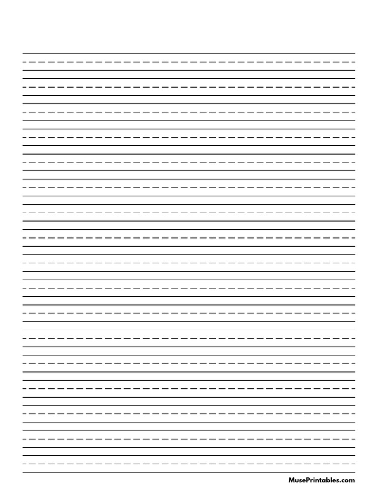 Black and White Handwriting Paper 3 8 Inch Portrait A4 Watermarked | PDF