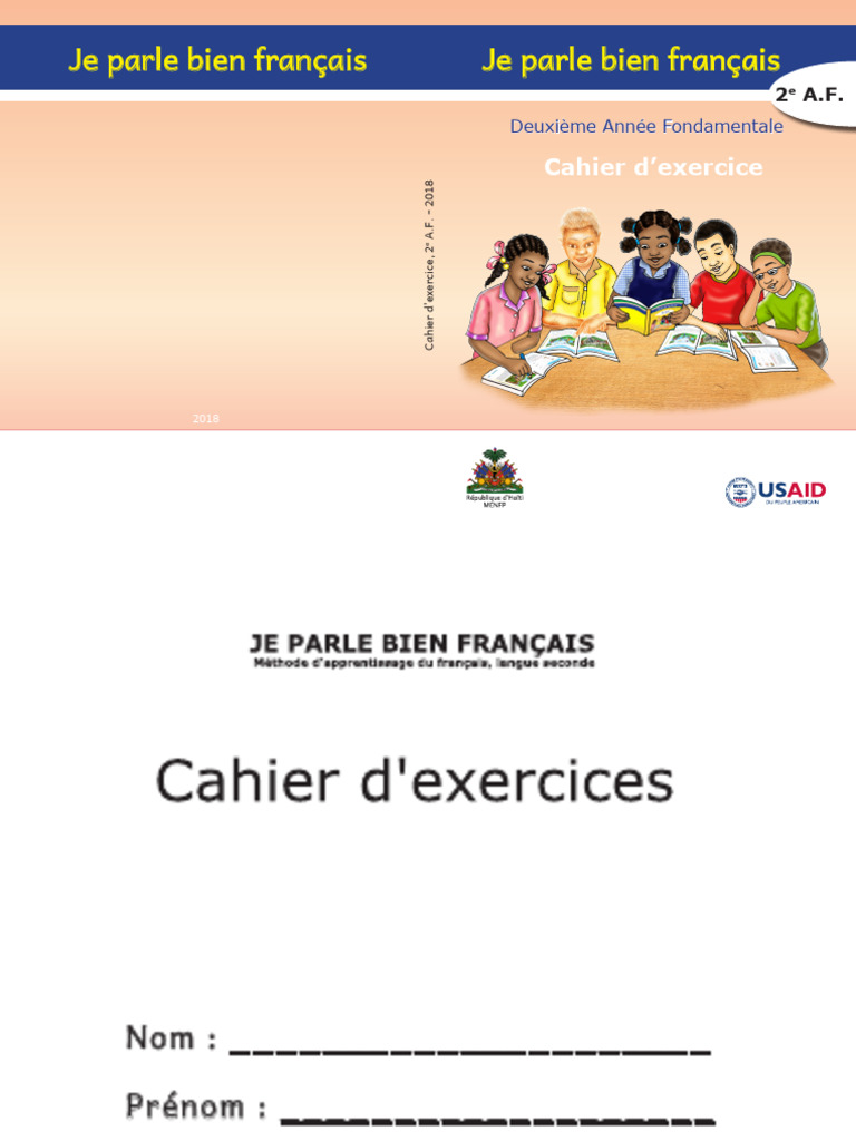 Cahier d'exercices de français 2e A.F. | PDF