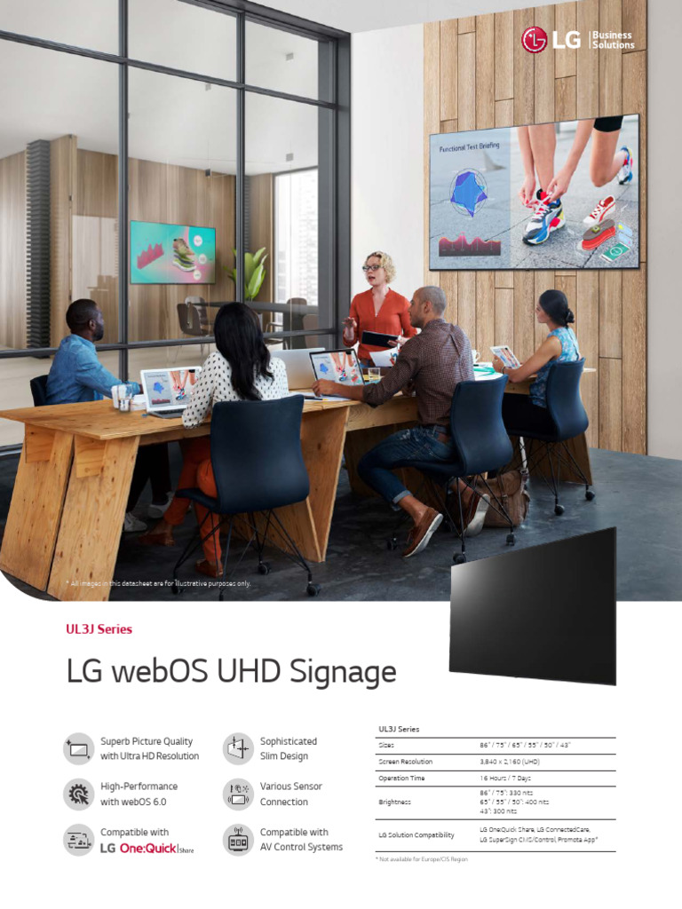 LG SPEC-SHEET UL3J-Series 072235 LR (20230412 004940) | PDF | Hdmi ...