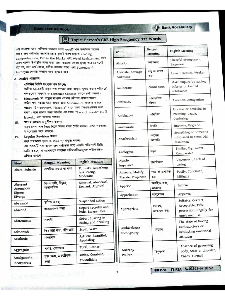 Barron's GRE 333 Words | PDF