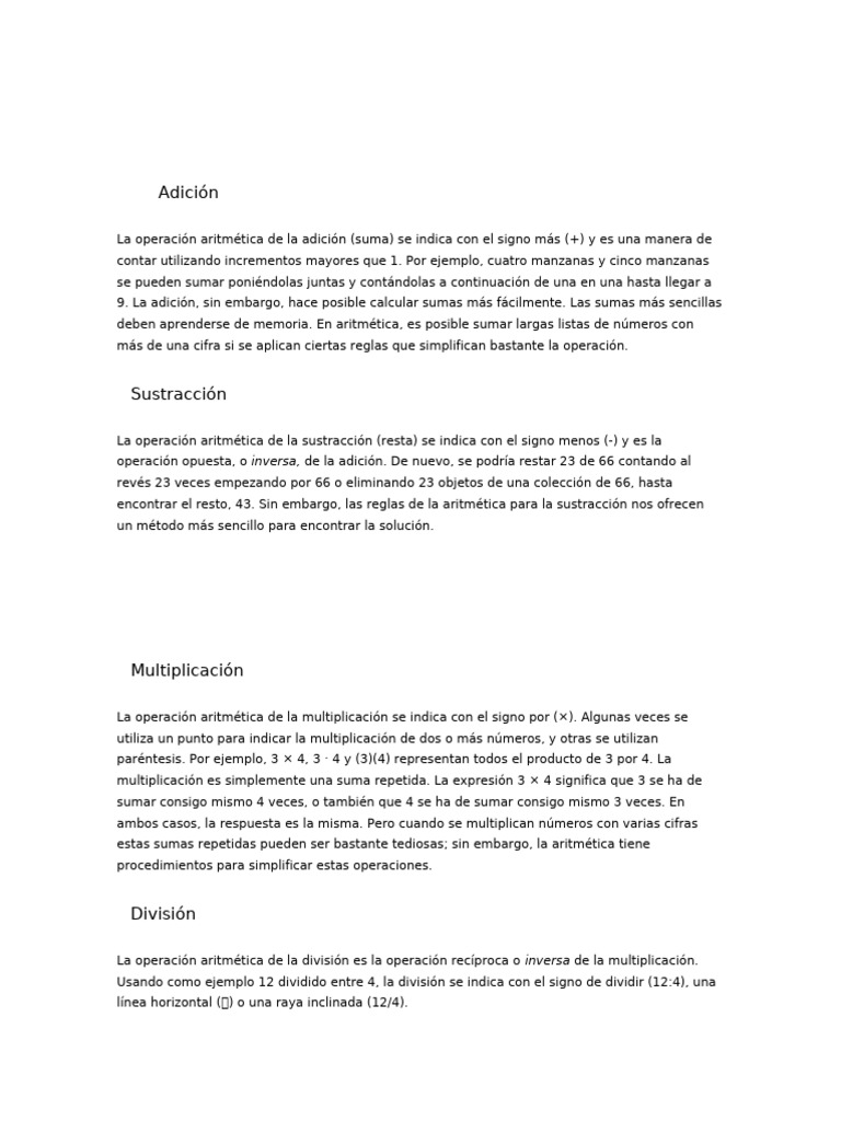 Adición | PDF