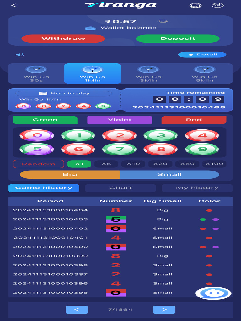 Tiranga Game Wallet Overview | PDF