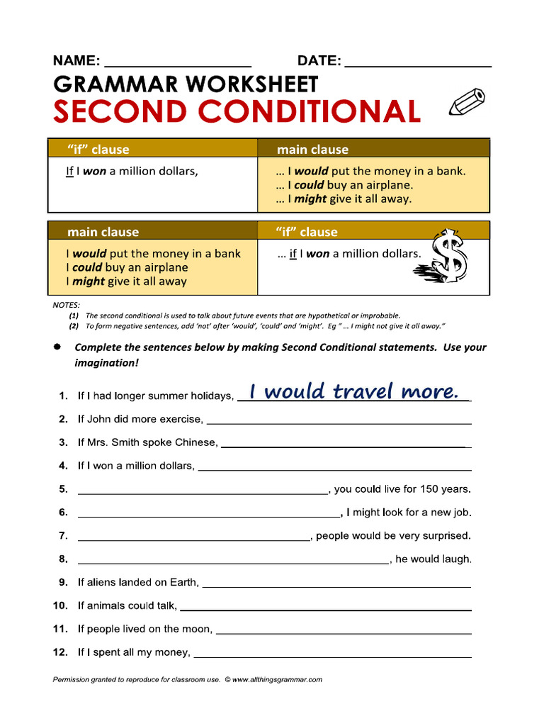 Second conditional | PDF