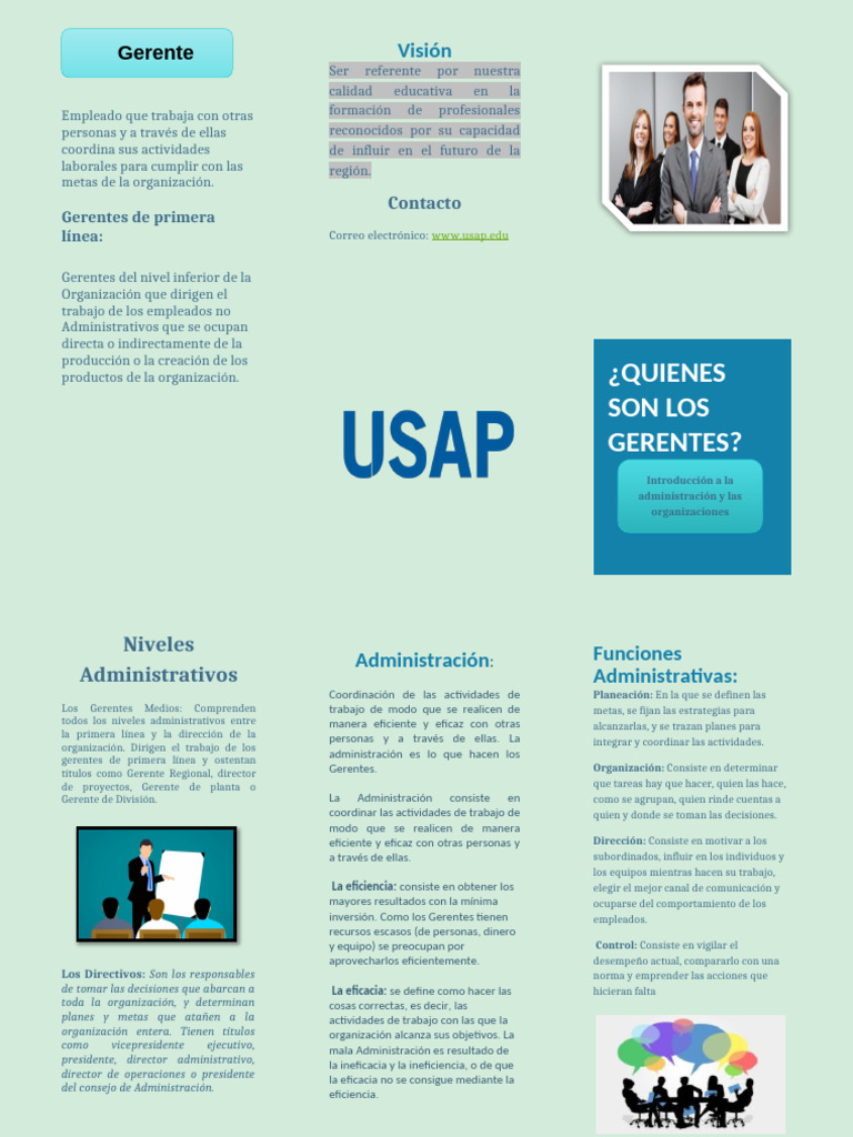 Funciones y Niveles de Gerencia Administrativa | PDF | Planificación | Business