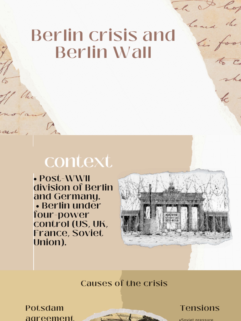 Berlin Wall: Causes and Impact | PDF