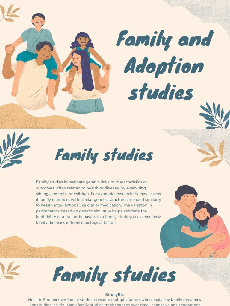 Family and Adoption Studies | PDF