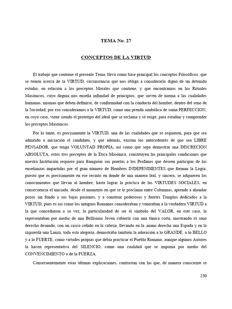 La Virtud | PDF | Virtud | Moralidad