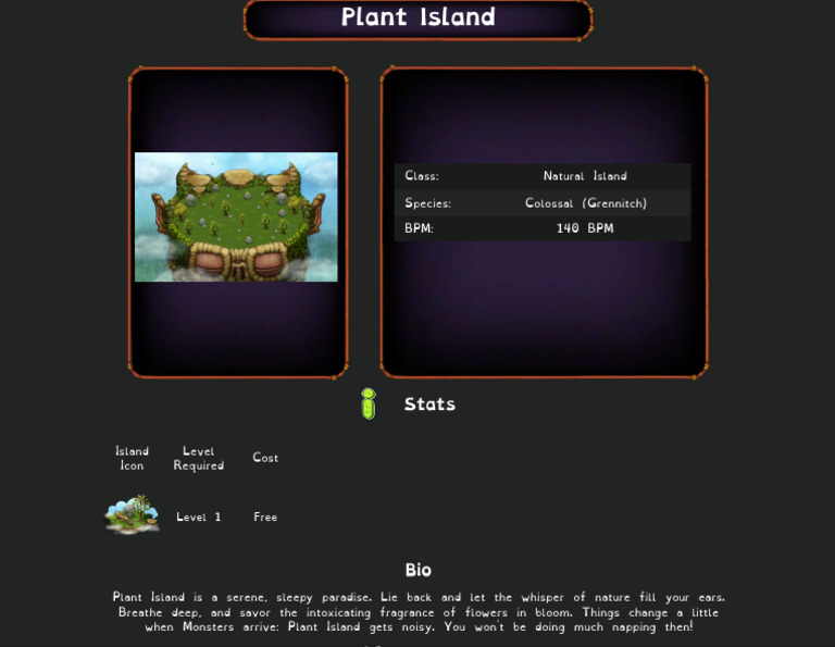 Plant Island - My Singing Monsters MSMPokeGamer | PDF