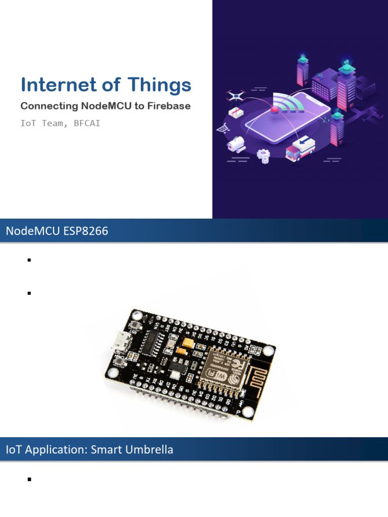 04 Connecting NodeMCU To Firebase | PDF | Wi Fi | Wireless Access Point