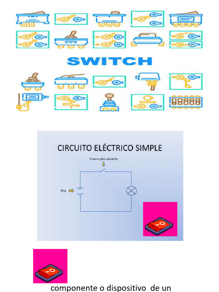 Tipos de Suiches en Circuitos Eléctricos | PDF