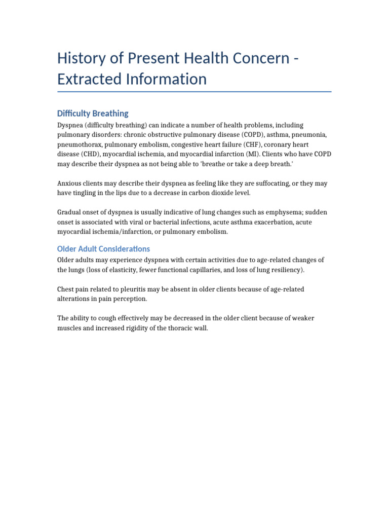 Extracted Health Information | PDF