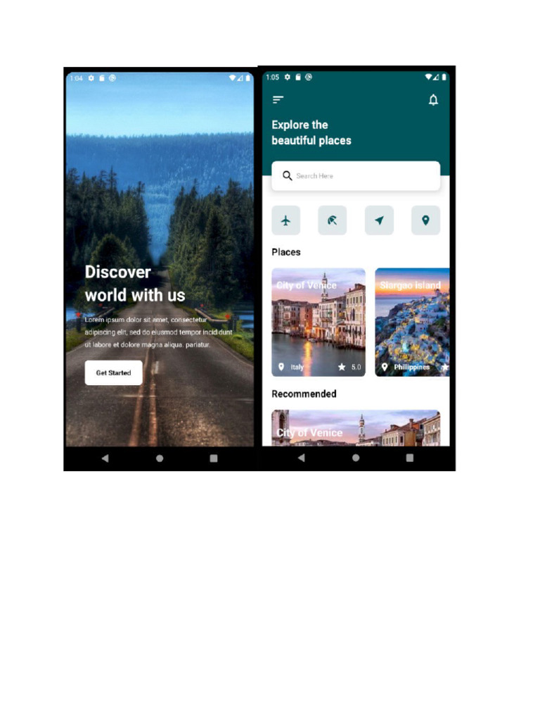 React Native First Project Screenshots | PDF