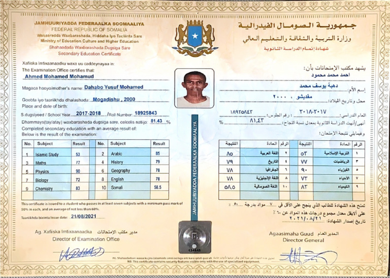 Secondary School Certificate | PDF