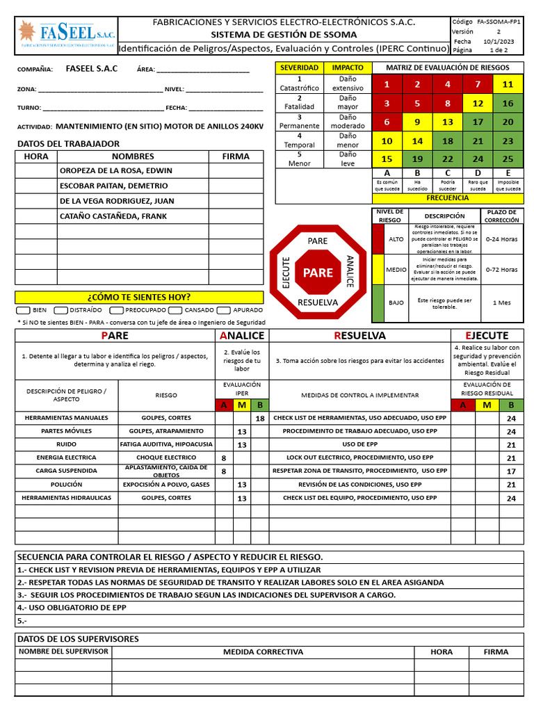 IPERC Continuo | PDF