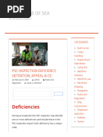 Action Codes of The PSC Inspection | PDF | Business | Law