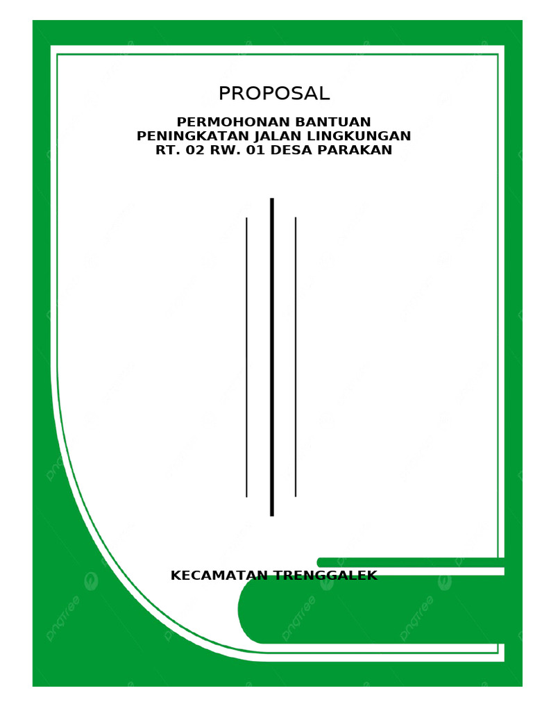 Proposal Jalan Desa Parakan | PDF