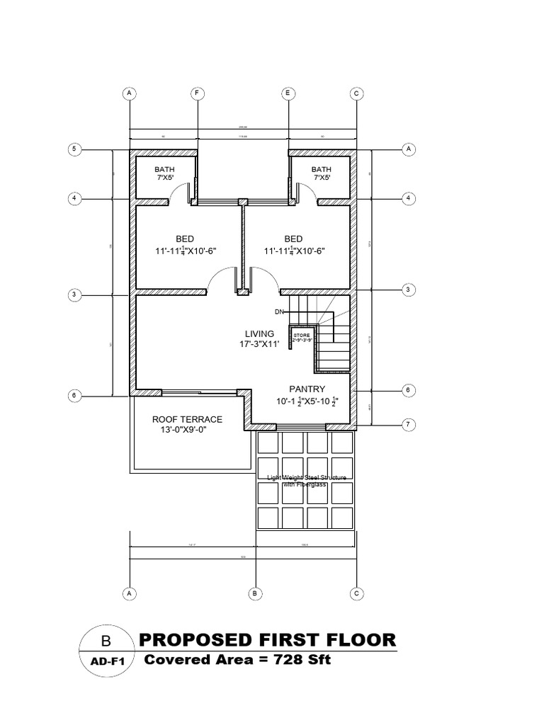 5 Marla House Plan | PDF