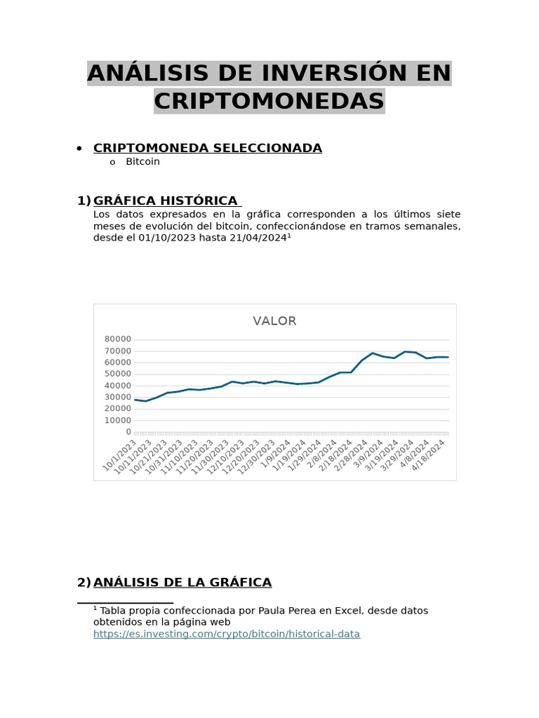 Anã Lisis de Inversiã N en Criptomonedas | PDF | Economias