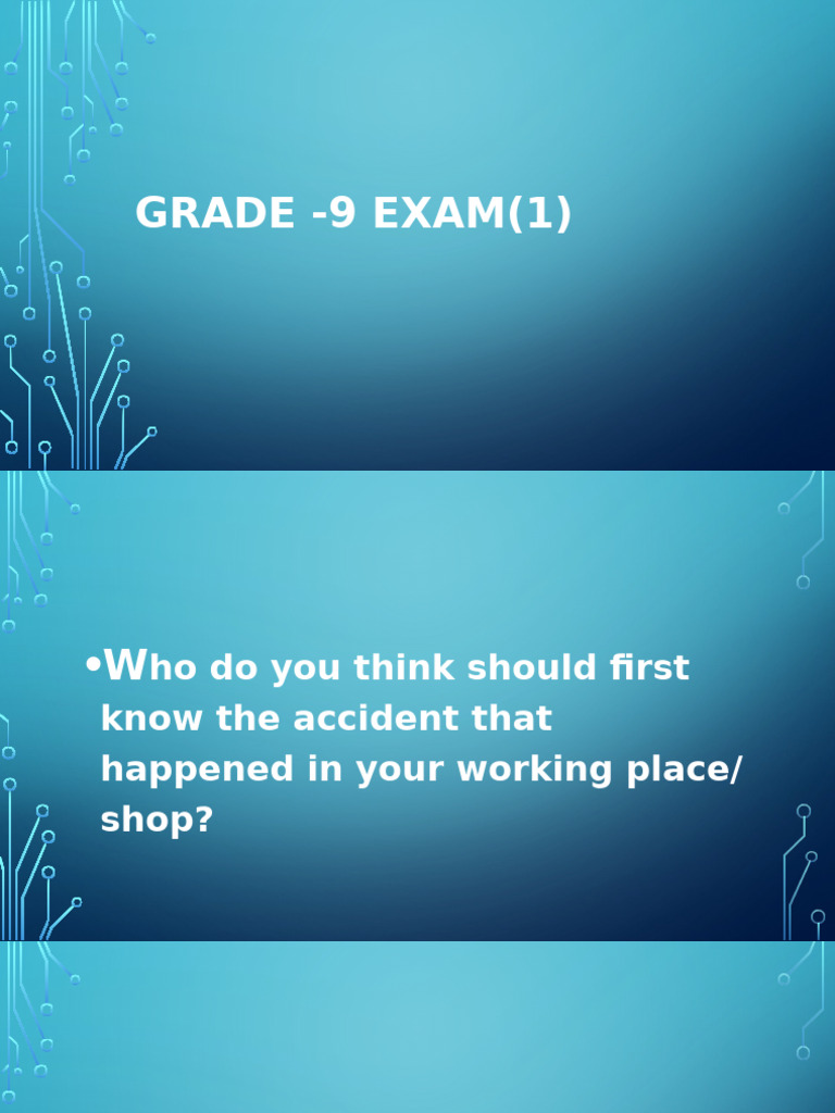 Grade -9 exam(1) | PDF
