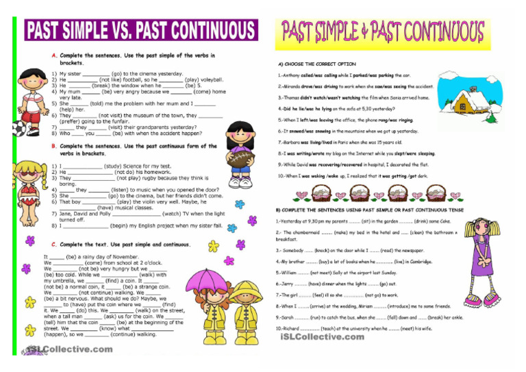 Simple Past vs. Past Continuous | PDF