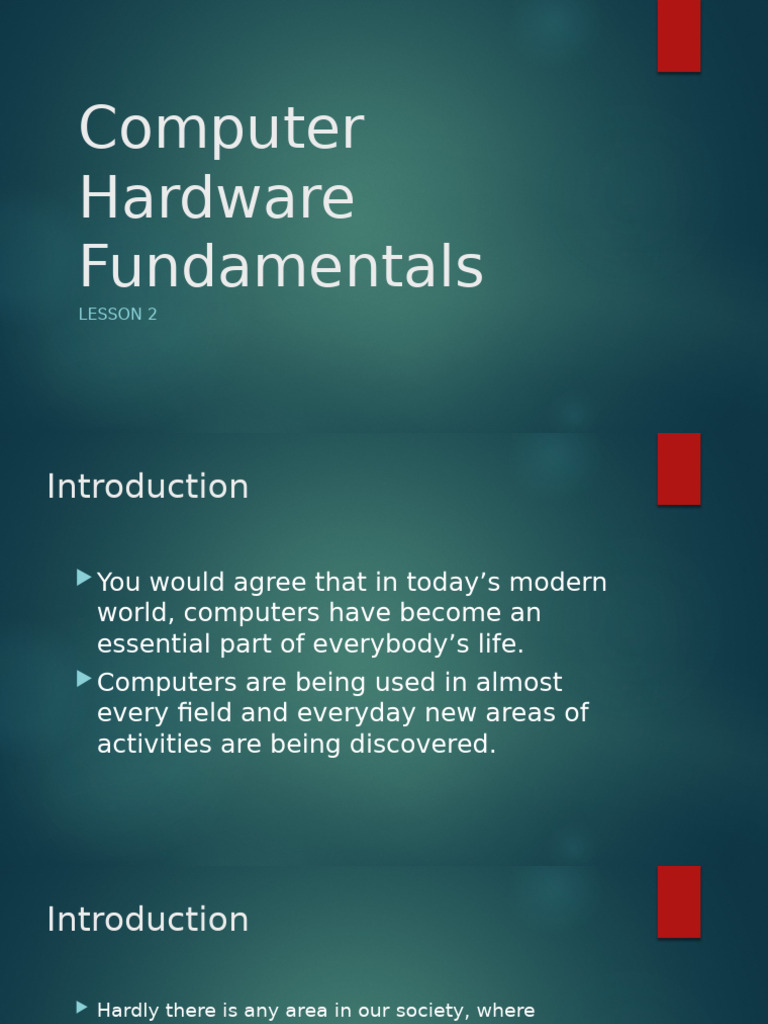 Computer Hardware Basics Explained | PDF | Floppy Disk | Printer ...