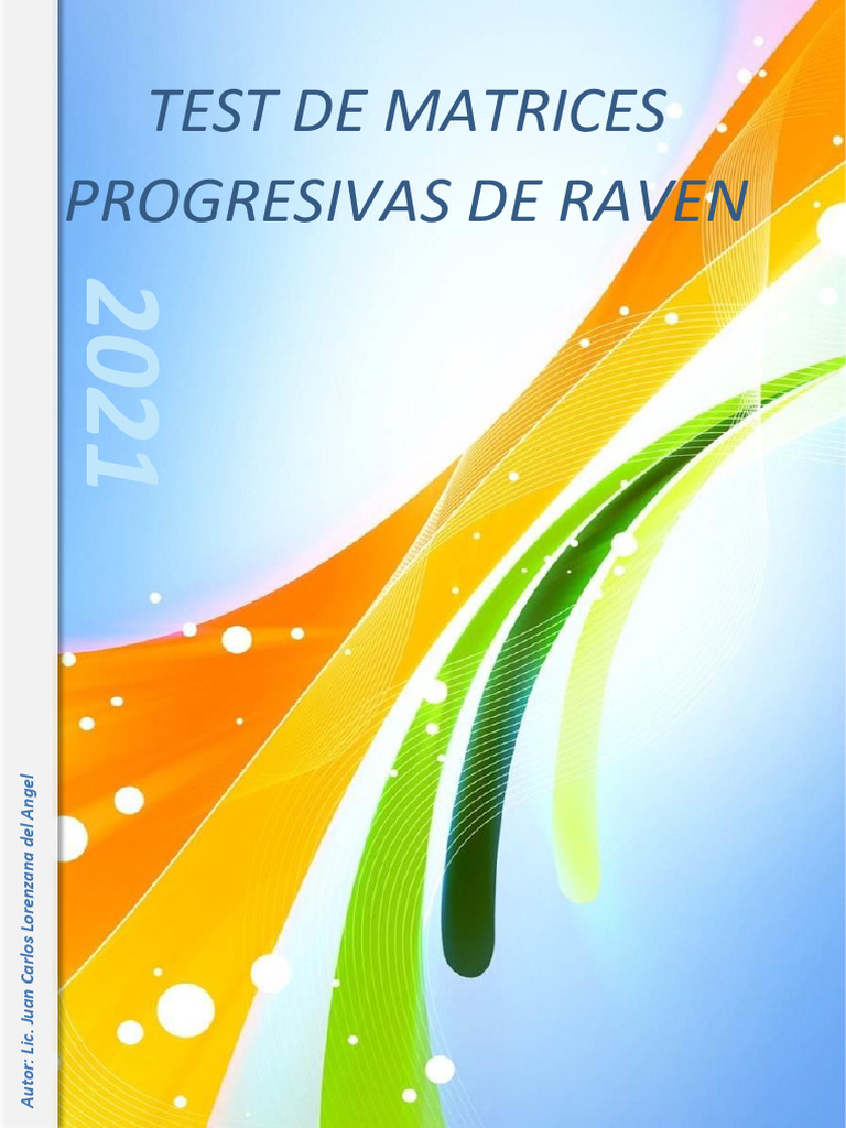 Test de Matrices Progresivas de Raven | PDF | Inteligencia ...