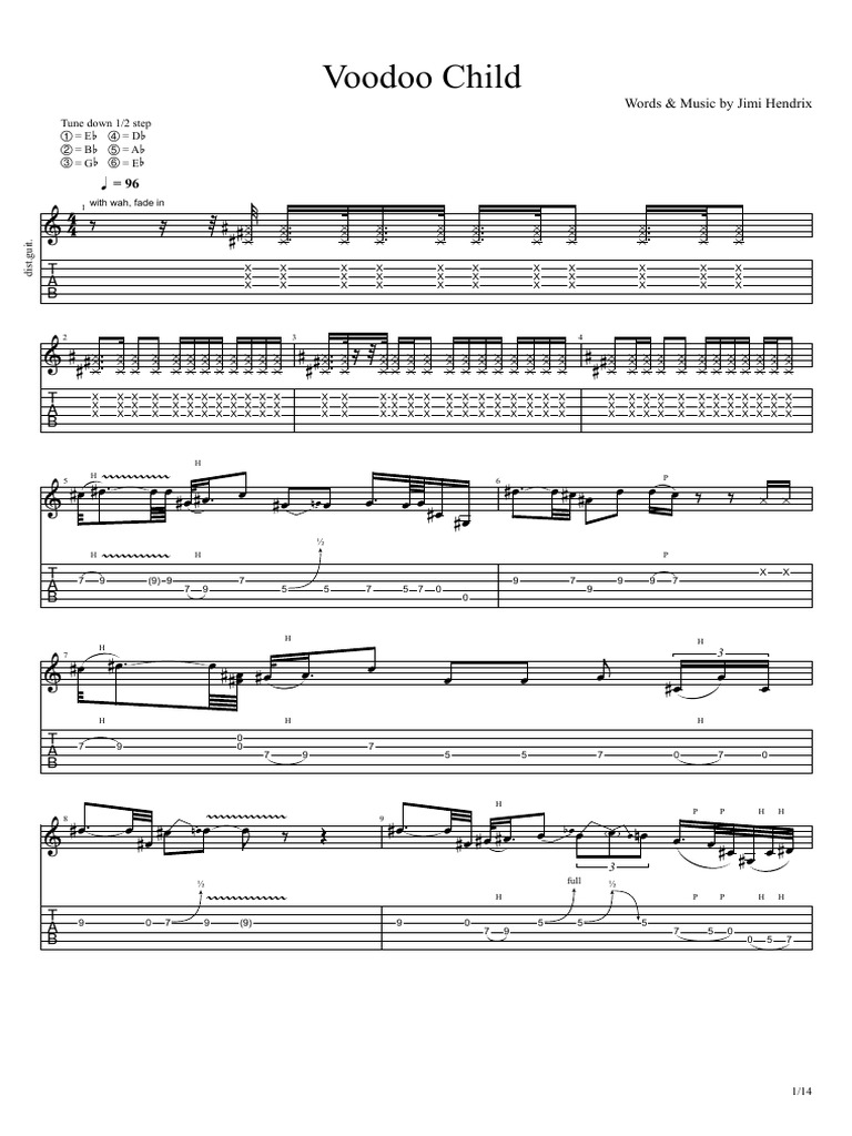 Hendrix, Jimi - Voodoo Child | PDF