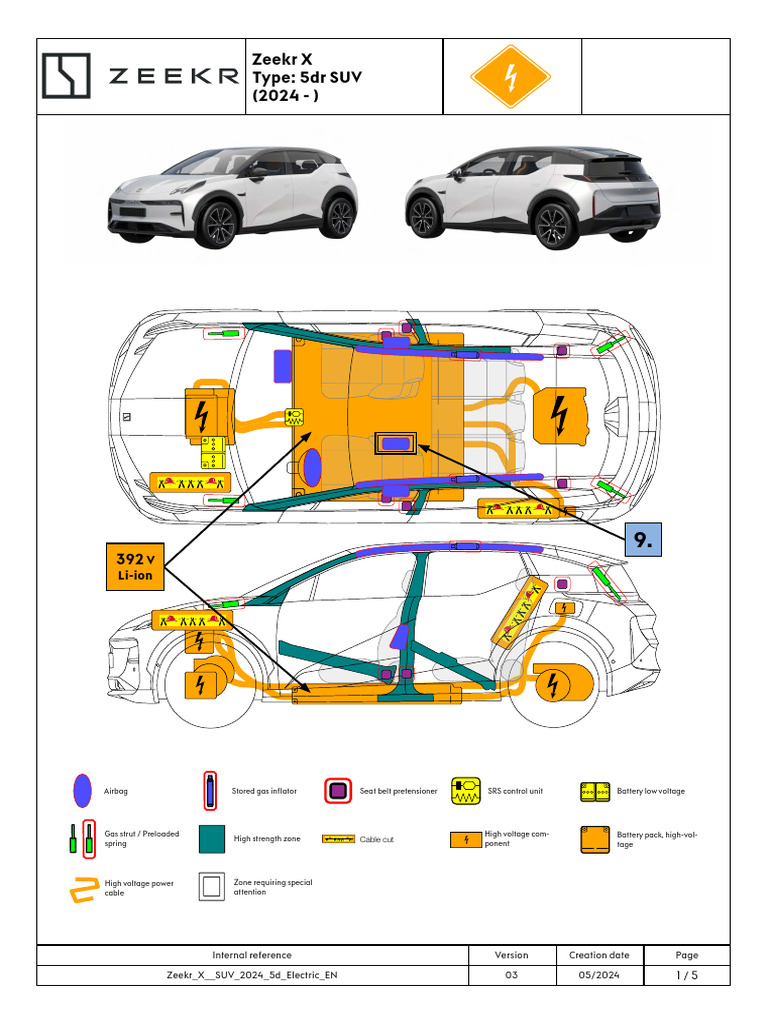 Zeekr X Suv 2024 5d Electric en | PDF | Airbag | Seat Belt