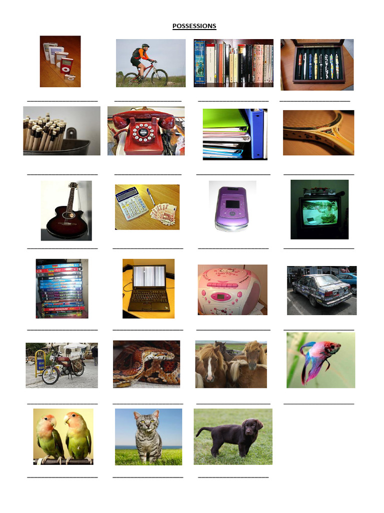 Personal Objects Images (Have Got) | PDF