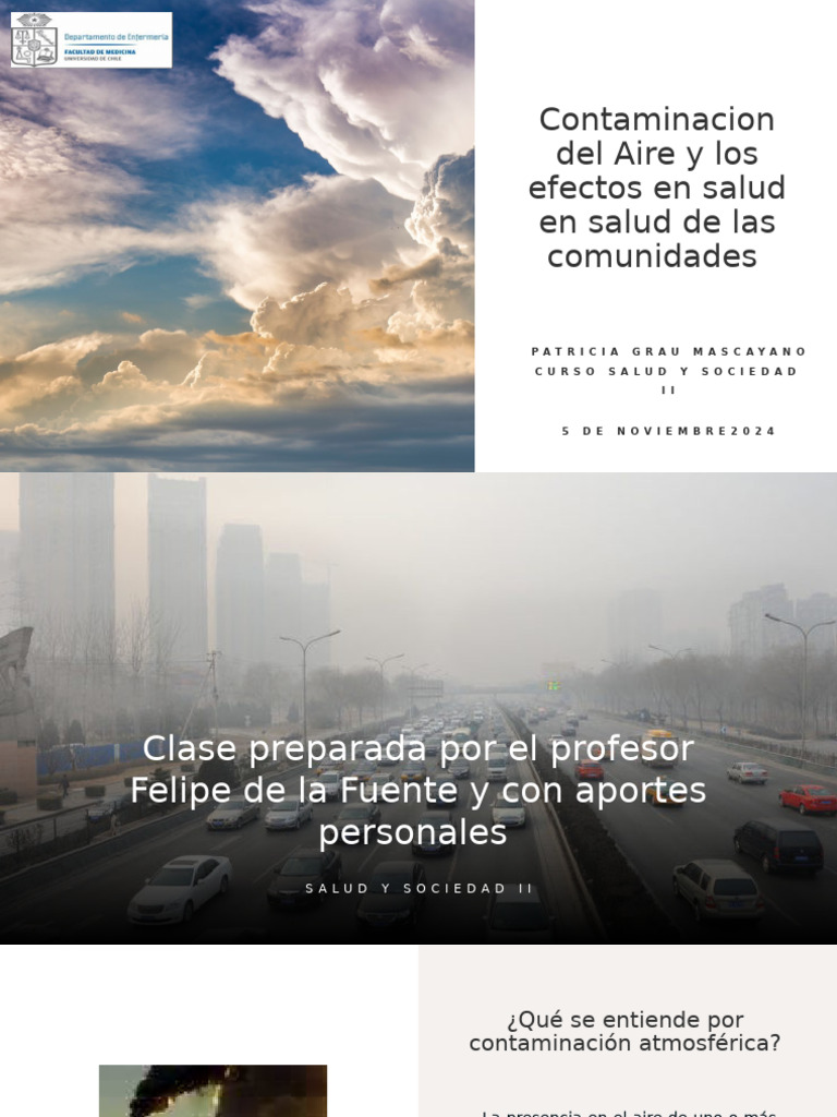 Contaminacion Del Aire y Los Efectos en Salud 2024 | PDF | La ...