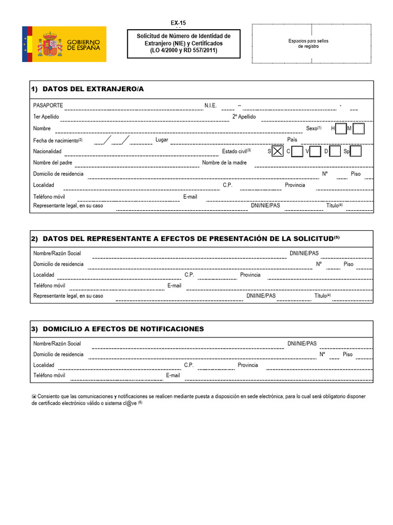 Solicitud de NIE y Certificados para Extranjeros | PDF