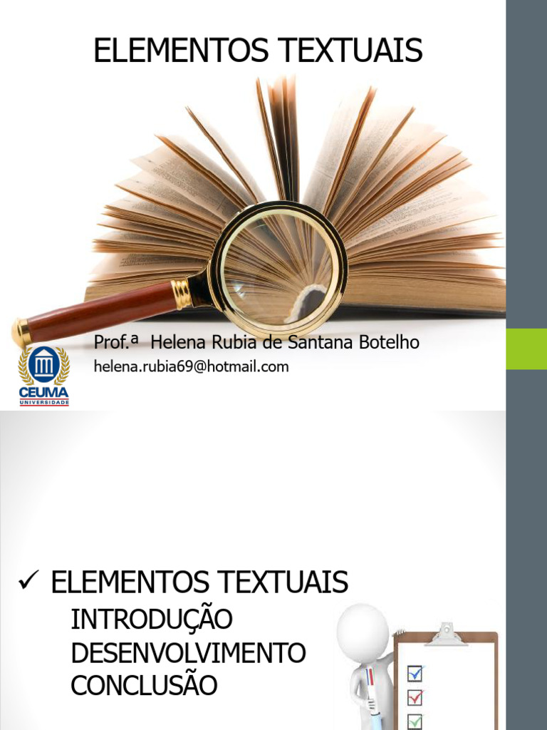 2-Elementos Textuais e Pós-Textuais | PDF | Caixa alta e caixa baixa