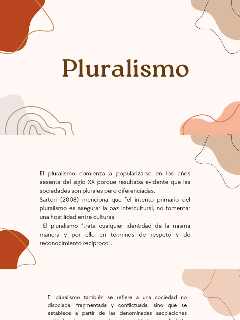 Importancia del Pluralismo en Sociedades | PDF | Nación | Psicología Social
