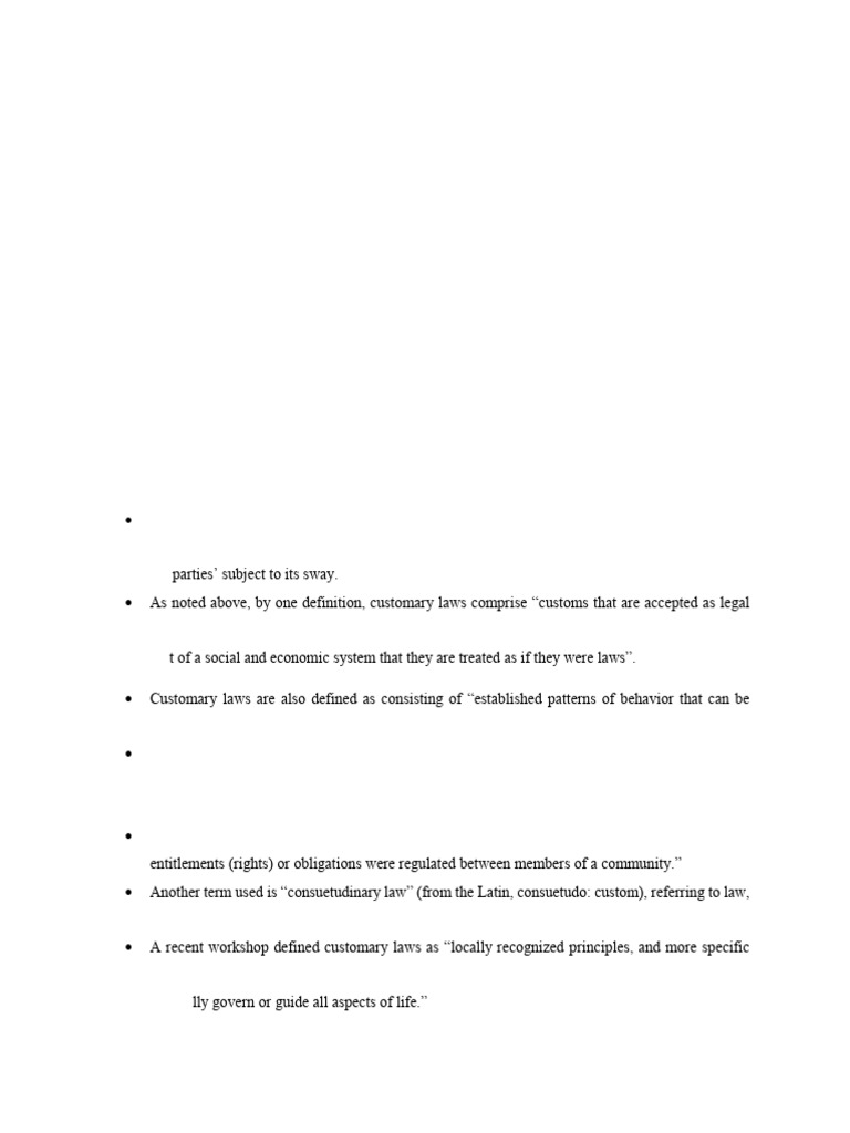 Understanding Customary Law in PNG | PDF | International Law | Papua ...