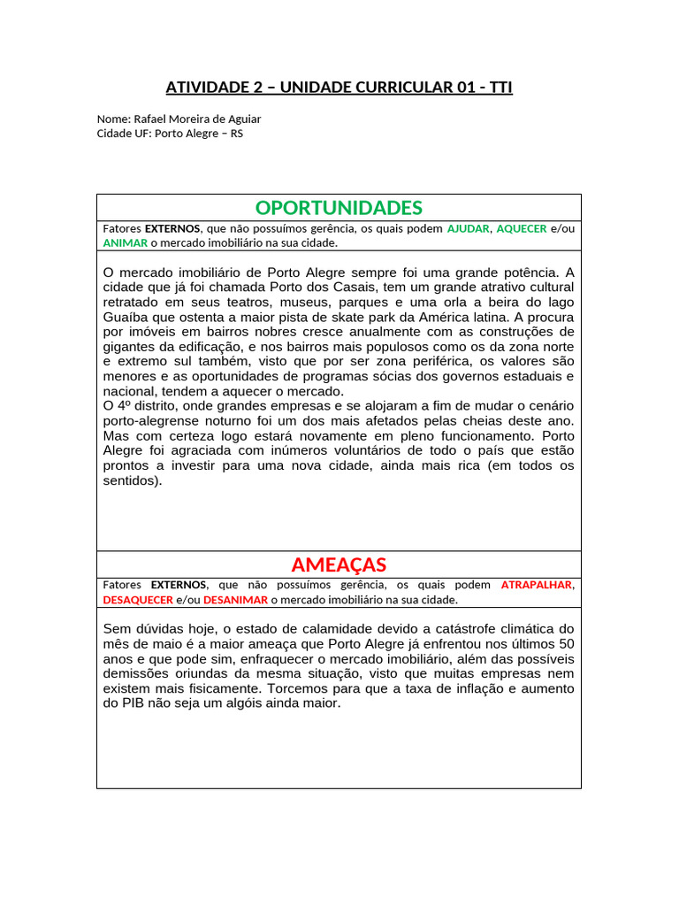 UC 1 Modelo - de - Entrega - Atividade2 | PDF