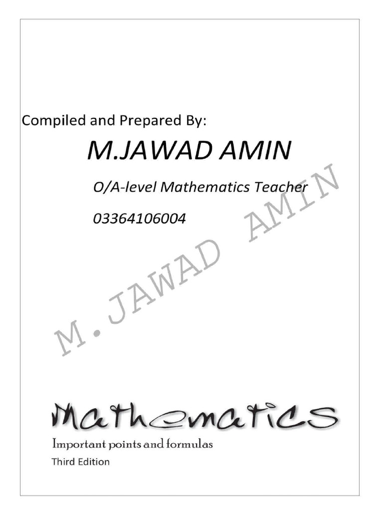 Formula Sheet | PDF