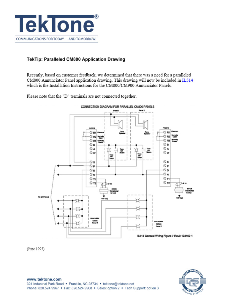 Paralleled CM800 Application Drawing | PDF